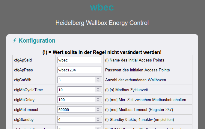 Neue Funktionen | wbec